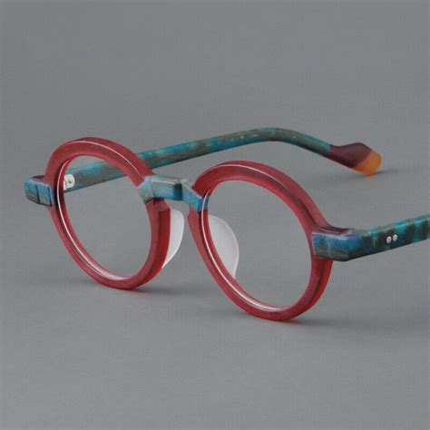 Luxury Design Round Eyeglass Frames Women Men Retro Full Rim Acetate