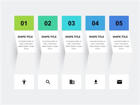 Horizontal List Paper PowerPoint Templates PowerPoint Free