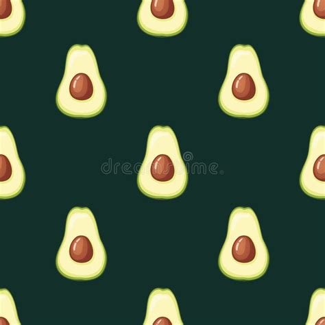 Avocado Vector Pattern Stock Vector Illustration Of Seed 268593987