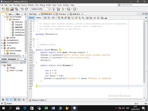 Cara Membuat Kelas Pada Aplikasi Netbeans Cara Membuat Kelas Pada