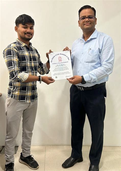 Aaditya Prakash Gupta On Linkedin Many Thankful To Respected Icmai Cat Hod Cma Cs Mr Rk Jain Sir