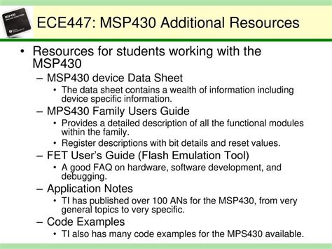 Lecture 3 Ti Msp430 Introduction Ppt Download