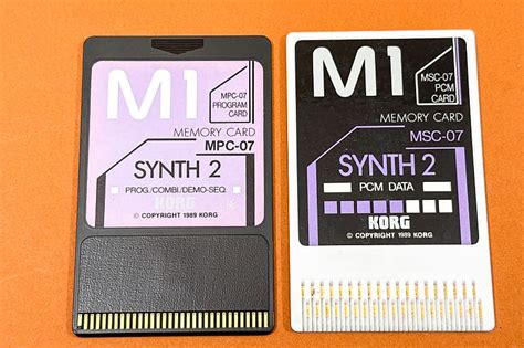 Korg M1 Sound Card Set Synth 2 Msc 07 Mpc 07 Reverb