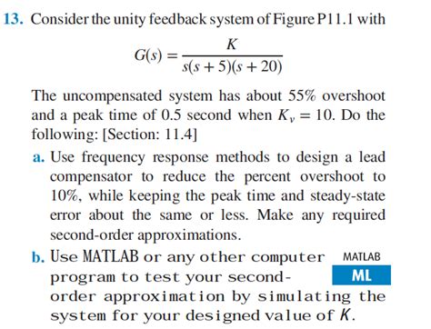 Solved Consider The Unity Feedback System Of Figure P Chegg