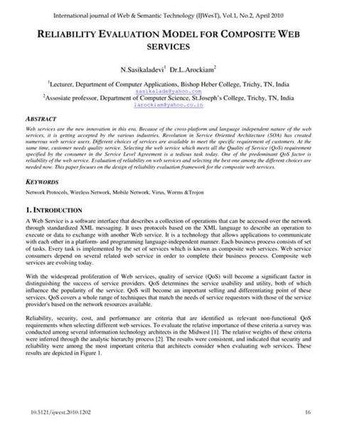 Qos Aware Formalized Model For Semantic Web Service Selection Pdf