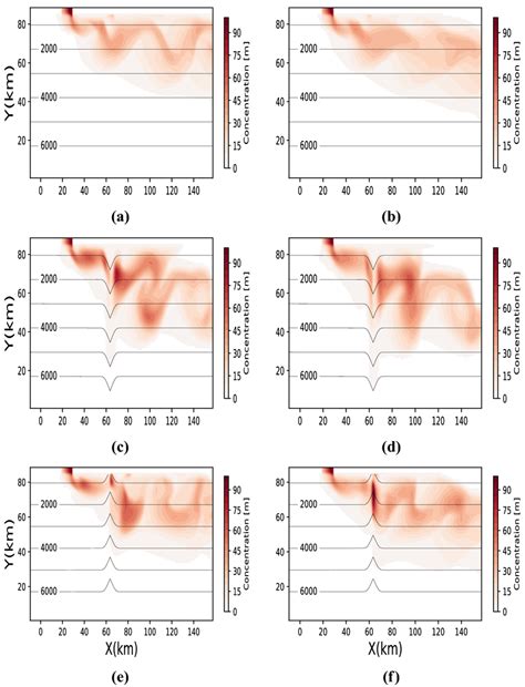Vertically Integrated Tracer Concentrations After 10 Days For Runs With