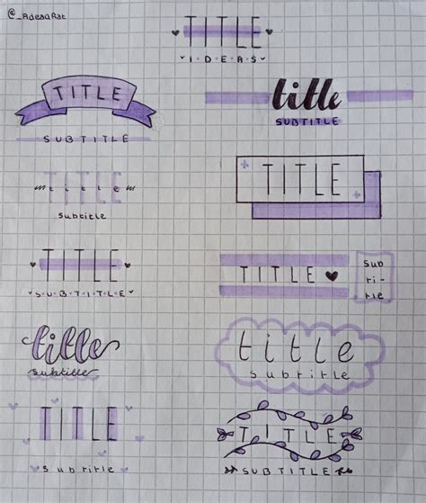Get Inspired With These Bullet Journal Title Ideas 💎