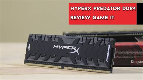 Hyperx Predator Ddr4 3600 Mhz Hx436c17pb3k2 16 Youtube