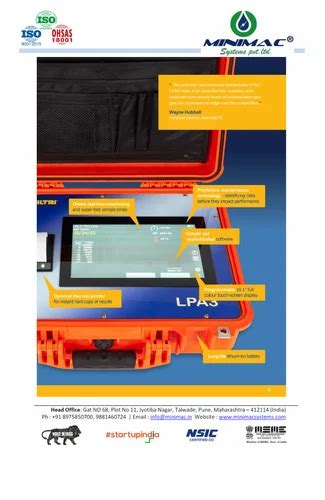 Minimac Laser Particle Counter With Printer For Industrial Model Name Number Lpa 3 At Rs