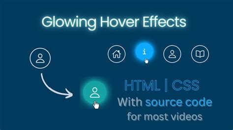 Glowing Icons Effects On Hover Using Css And Html Youtube