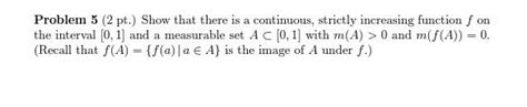 solved problem 5 2 pt show that there is a continuous
