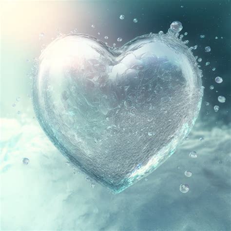 Heart Shape Bubble Ai Render Stock Illustration Illustration Of