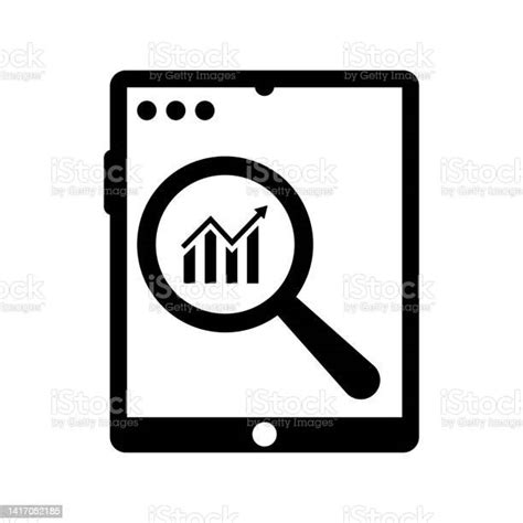 다이어그램 Ipad 분석 아이콘입니다 블랙 벡터 그래픽 그래프에 대한 스톡 벡터 아트 및 기타 이미지 그래프 그래픽 사용자