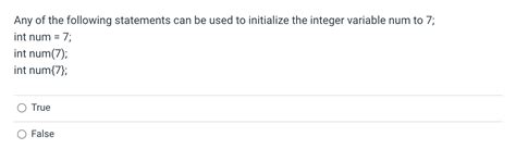solved the following statement is a valid c array