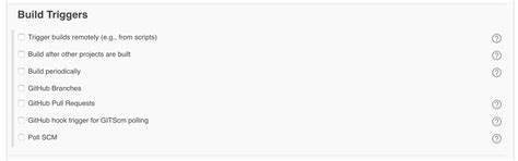 Jenkins Build Trigger Not Showing Stack Overflow
