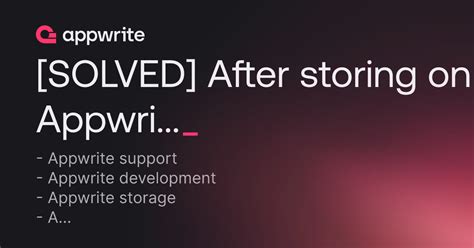 Solved After Storing On Appwrite Storage How Can I Get The File Url
