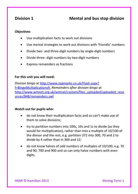 Structure Of Hsnp Numeracy Four Levels Of Proficiency Docslib