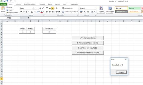 Aprende A Usar La Función Msgbox En Vba Vba Total