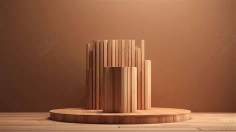 단순화된 나무 연단의 3d 시각화 연단 배경 제품 디스플레이 배경 시각적 배경 이미지 Hd 연단 제품 디스플레이 시각적 배경 사진 무료 다운로드 Lovepik