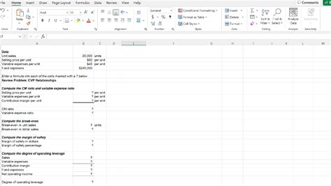 Solved For Example In Cell B13 Enter The Formula B5