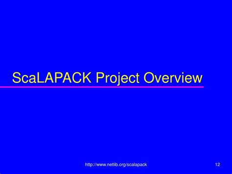 Ppt Scalapack Tutorial Powerpoint Presentation Free Download Id