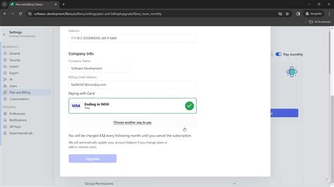 Fibery Upgrading Your Account Flow On Web Page Flows