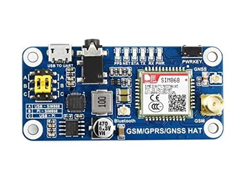 Stockistsg Waveshare Raspberry Pi Gsmgprsgnssbluetooth Hat