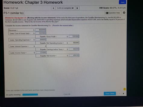 Solved Homework Chapter 3 Homework Save Score 0 Of 1 Pt 1