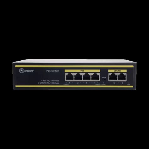Solar Powered CCTV Camera Switch 4 2 Port AI PoE Switch