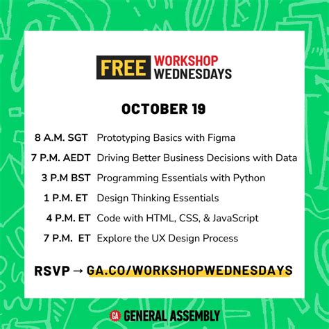 General Assembly On Linkedin Workshopwednesdays Wwatga Techskills