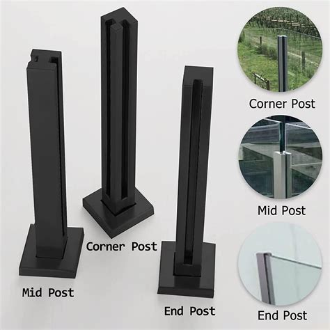 Glass Panel Holder Floor Glass Fence Post Tempered Ubuy India