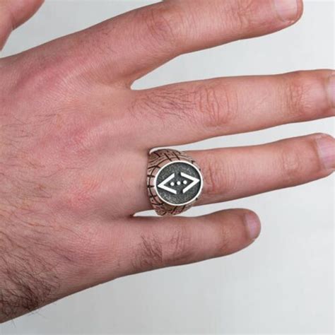 925 Sterling Silver Cukur The Pit Logo Mens Ring Ebay