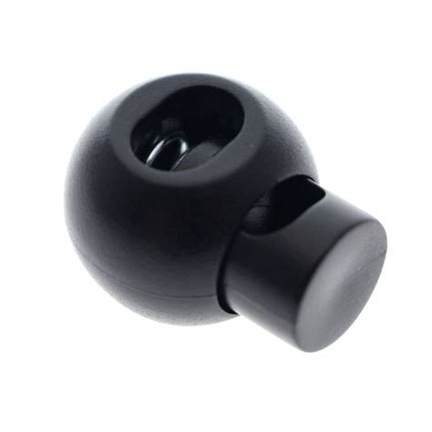Adjustable Cord Lock Round Ball Style Single Hole End Toggle For D