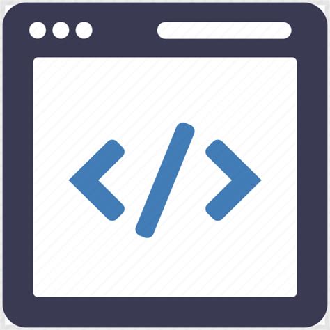 coding laptop monitor programming screen language technology icon