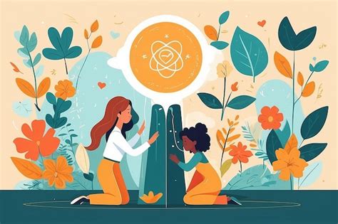 Radiant Connections Premium Ai Generated Image