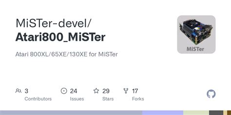 Github Mister Devel Atari Mister Atari Xl Xe Xe For Mister