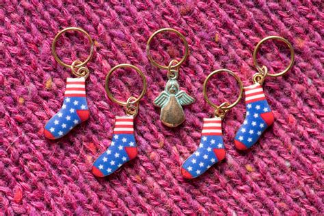 Sock Stitch Markers For Knitting Set Of 5progress Keepers Knitting