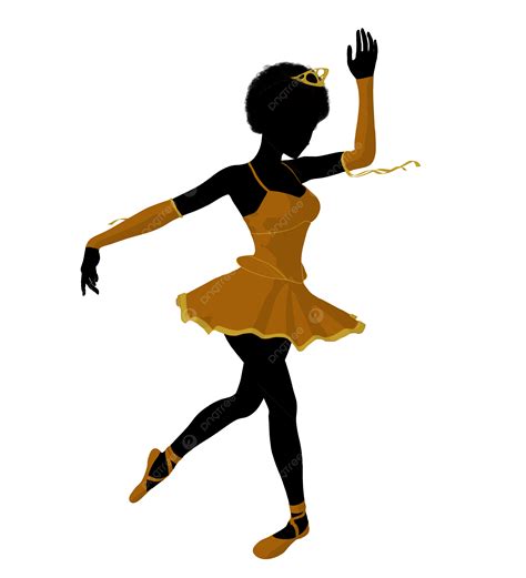 African American Ballerina Silhouette Balance Prima Donna Woman Png