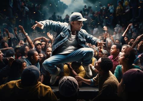 Premium Ai Image Breakdancing