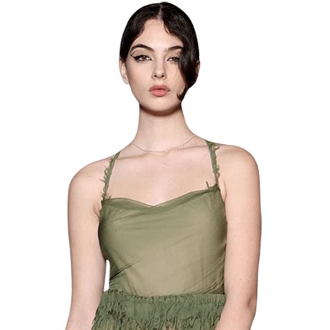 Deva Cassel Green Dress Half Body Buddy Celebrity Cutouts