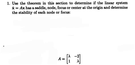 Solved Use The Theorem In This Section To Determine If Chegg