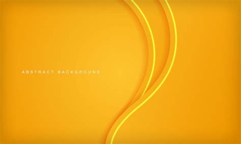 Premium Vector Orange Curve Papercut Abstract Minimal Geometric Background With Bright Light