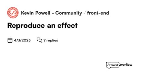 Reproduce An Effect Kevin Powell Community