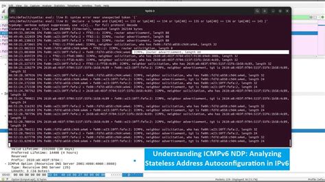 Understanding Icmpv6 Ndp Analyzing Stateless Address Autoconfiguration In Ipv6 Youtube