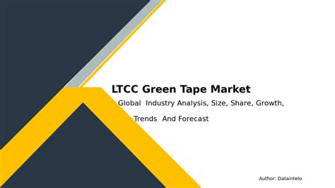 Global Ltcc Green Tape Market Trends And Analysis 2032