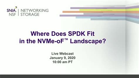 where does spdk fit in the nvme of landscape