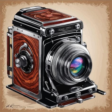 Premium Vector Classic Vintage Camera Illustration