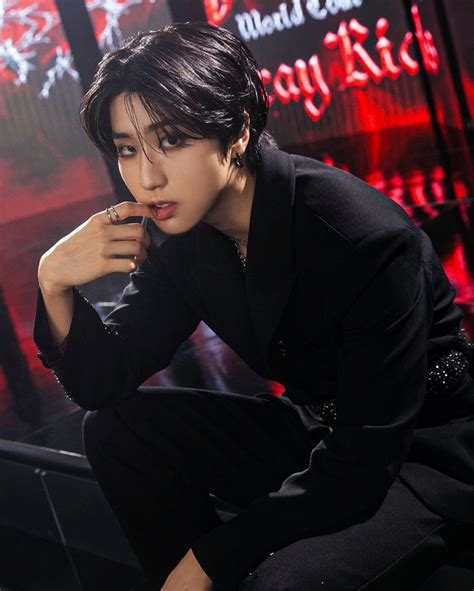 Jungwon Black Stage Icon Han Jisung Black Suit Han Hot Photo Han