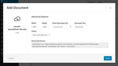 How To Embed PDF Spreadsheet And Others In WordPress Blog Posts