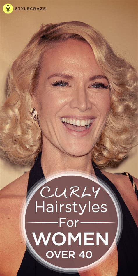 20 Simple Curly Hairstyles For Women Over 40 Curly Hair Styles Easy